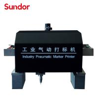 China Pneumatic Dot Peen Marking Machine 300W for Metal Nameplates VIN Number Engraver 140x80mm for sale