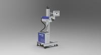 China 20W Fiber Flying Laser Marking Machine 0.01-3mm Depth for Metal Sheet Numbering for sale