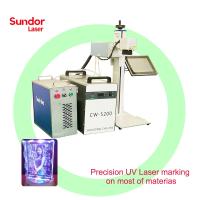 China Split Portable 3W UV Laser Marking Machine for Plastic with 110x110mm Marking Area for sale