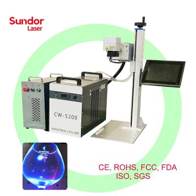 China 355 Nm Split Type Uv Laser Marking Machine 3w For Glass Plastic Acrylic for sale