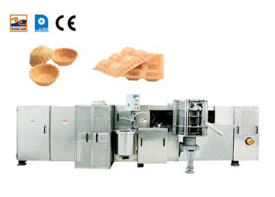 China Stainless Steel Automatic Waffle Basket Making Machine 220V 1.5kW with Replaceable Molds for sale