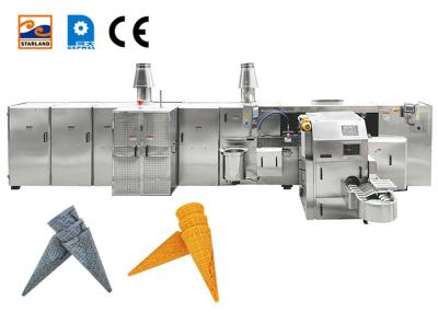 China 7kg/h Ice Cream Cone Production Line Biscuit Making Machine 47 Cast Iron Baking Templates 380V for sale