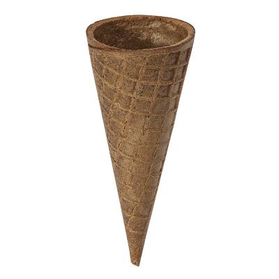 China Light Grey Sugar Ice Cream Cone 117-123mm Height with 23° Angle - 47-49mm Bore Diameter - 240 Pieces per Box for sale