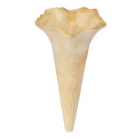China Flower Shaped Ice Cream Wafer Cones 130mm Length x 72mm Diameter - Fragrant Homemade Design for Premium Desserts for sale