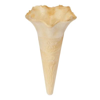 China Flower Shaped Ice Cream Wafer Cones 130mm Length x 72mm Diameter - Fragrant Homemade Design for Premium Desserts for sale