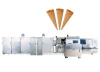 China High Flexibility Ice Cream Cone Production Line With Different Rolling Station , 47 Baking Plates for sale