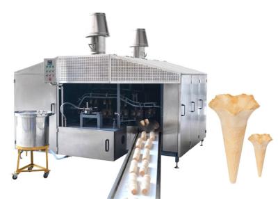China Stainless Steel Wafer Sugar Cone Production Line 28 Molds 4400 Cones per Hour Gas System for sale