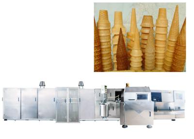 China Automatic Ice Cream Cone Making Machine 10500x2400x1800mm with Gas Heating System 220V/380V for sale