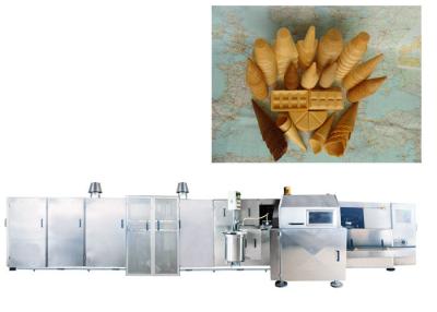 China CE Approved Full Automatic Sugar Cone Production Line for Waffle Cups & Bowls with 3-Phase Power and Gas Heating for sale