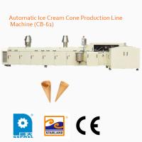China Fully Automatic Wafer Cone Production Line 6000 Cones/Hour with 10-11kg Gas Consumption for Industrial Baking for sale