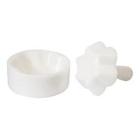China Food Grade POM 6-Petal Flower Basket Mold for Egg Roll Machines - White Color Industrial Baking Equipment for sale