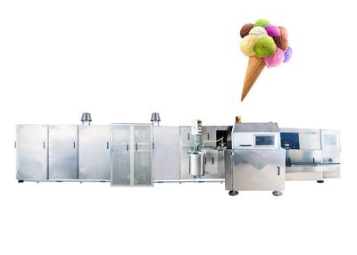 China Stainless Steel Commercial Ice Cream Waffle Cone Maker 3500-6000 Cones/Hour with 5-11kg Gas Consumption for sale