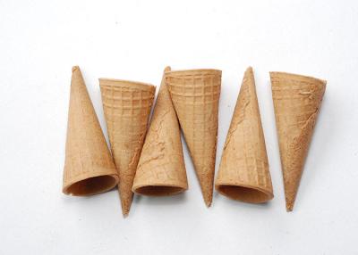China Custom Size Chocolate Covered Waffle Cones - Golden Color Coating for Ice Cream Shops and Retail for sale