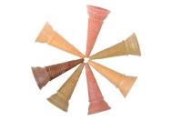 China Multi Color Ice Cream Waffle Cone For Shop / Store , CE Certification for sale
