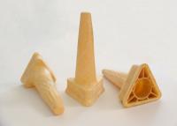 China Golden Chocolate Covered Wafer Cones with Custom Logo Printing - 60 Years Manufacturing Experience for Ice Cream Brands for sale