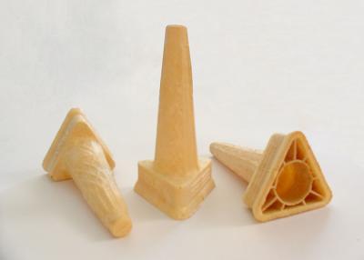 China Golden Chocolate Covered Wafer Cones with Custom Logo Printing - 60 Years Manufacturing Experience for Ice Cream Brands for sale