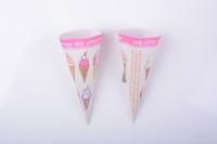 China Golden Color Mini Chocolate Covered Cones - 60mm Size with Premium Chocolate Coating for Ice Cream Production for sale