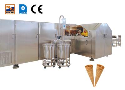China Automatic Rolled Sugar Cone Production Line - 4000 Cones/Hour, 45 Baking Plates, CE Certified Industrial Waffle Cone Machine for sale