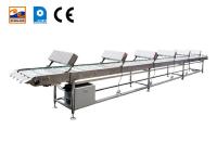China Fully Automatic Marshalling Cooling Conveyor 220V 350KG Stainless Steel Food Grade for sale
