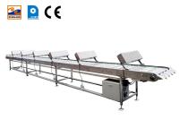 China Stainless Steel Marshalling Cooling Conveyor 220V Full Auto for sale