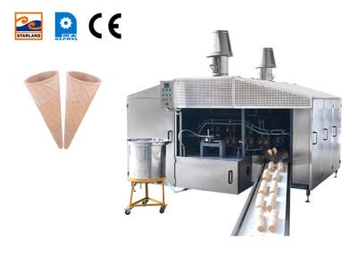 China Rolled Wafer Cone Baking Machine 2200pcs/H 28 Plates Stainless Steel CE for sale