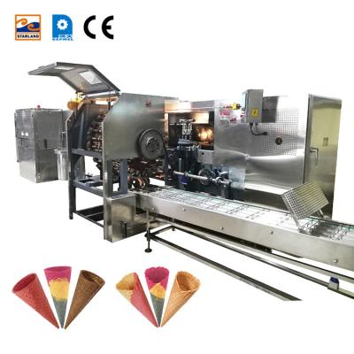 China PLC Ice Cream Cone Making Machine 47 Baking Pans 4200 Cones per Hour CE for sale