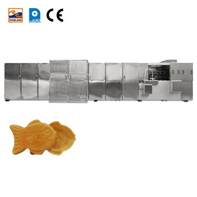 China Automatic Multi Function Monaka Wafer Machine 89 Baking Plates 8500 Cones per Hour for sale