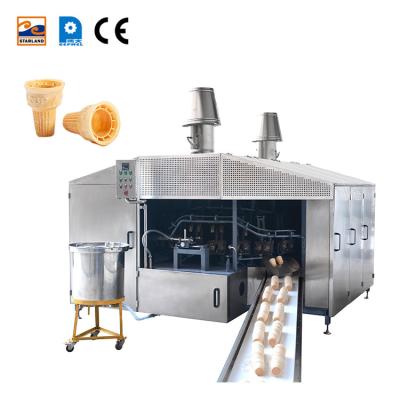 China 0.75kw 28 Molds Automatic Wafer Cone Production Line Wafer Biscuit Baking Machine 4400 Cones per Hour for sale