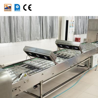 China Stainless Steel Food Cooling Conveyor 220V Adjustable Speed 350KG CE Certified for sale