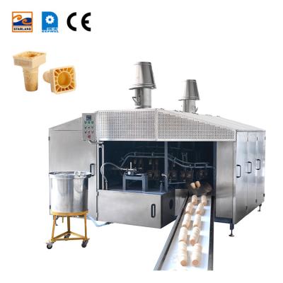China Stainless Steel Wafer Cone Production Line 28 Baking Plates 2200 Cones per Hour for sale
