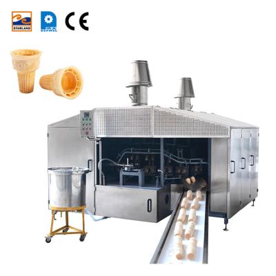 China Automatic Sugar Cone Biscuit Production Machine 28 Baking Plates 2200 Cones per Hour for sale