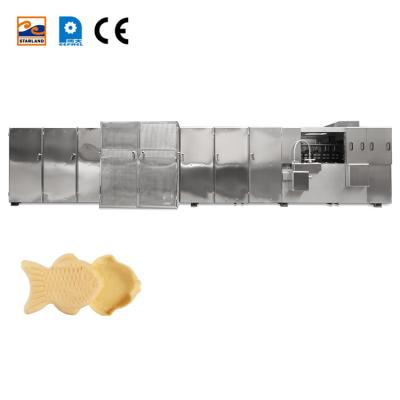 China Automatic Monaka Wafer Making Machine 39 Baking Plates 3500 Cones per Hour CE for sale