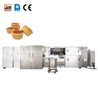 China Professional 1.5kW PLC Control Tart Shell Machine | 6500KG Stainless Steel Biscuit Making Equipment for sale