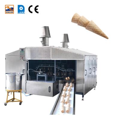 China 1.0HP 28 Plates Wafer Cone Production Line Bakery Equipment 4400 Cones per Hour for sale