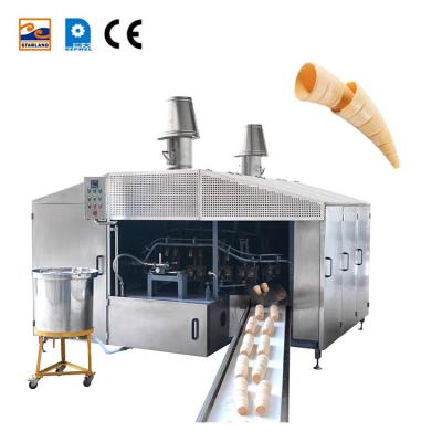 China Large Scale Wafer Cone Making Machine 28 Plates 4400 Cones per Hour CE Gas Heating for sale