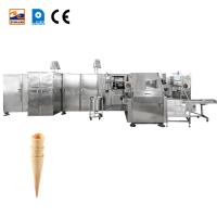 China Automatic Barquillo Cone Production Line 55 Baking Plates 5000 Cones per Hour Gas 9-10 Kg/H for sale