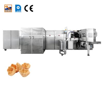 China Stainless Steel PLC Controlled Waffle Basket Machine With Video Technical Support for sale