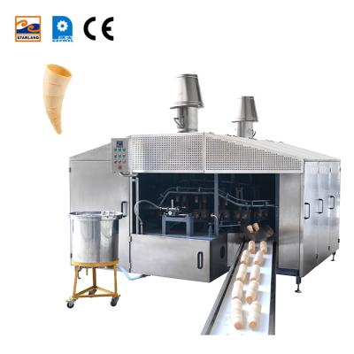 China Automatic Wafer Cone Production Line 4400 Cones Per Hour 28 Molds Gas Powered for sale