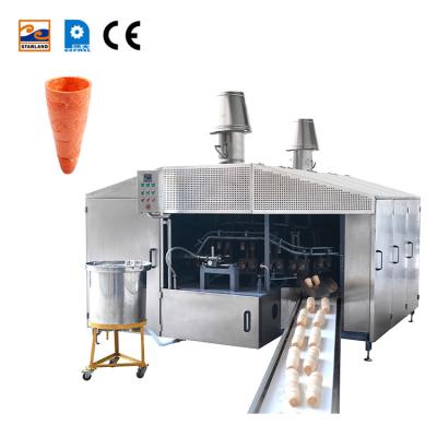 China Automatic Wafer Cone Production Line 4400 Pcs Hr 28 Molds Gas Powered Stainless Steel for sale