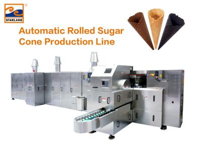 China Gas System Automatic Sugar Cone Production Line 10000pcs/Hour Capacity 11-12m³ Gas Consumption Ice Cream Cone Baking Machine for sale
