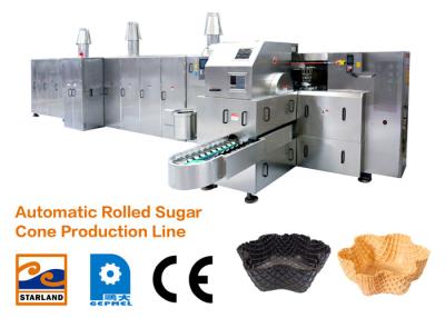 China 1.5kW Waffle Cone Production Line with 3500-6000 Cones/Hour Capacity and CE Certification for sale