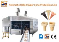 China 380V Industrial Wafer Cone Production Line with 28 Molds, 4400 Cones/Hour Capacity and 4-5 kg/hour LPG Consumption for sale