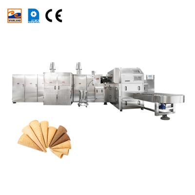 China Fully Automatic Gas Oven Sugar Cone Production Line 380V 16500mm for sale