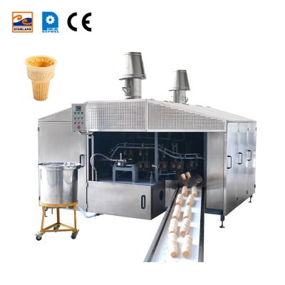 China Industrial Ice Cream Wafer Cone Making Machine 380V Gas Heating Automatic for sale