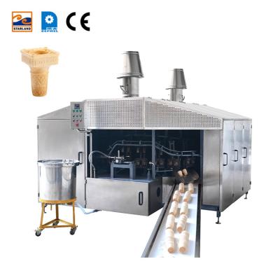 China Automatic Wafer Cone Production Line PLC Control Digital Display Temperature 380V for sale