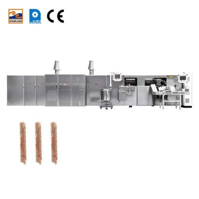 China Automatic Waffle Roll Production Line 1200/hour Capacity 1.5KW Stainless Steel Egg Roll Machine for sale