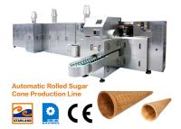 China Automatic Ice Cream Cone Production Machine with 9500-10500 Cones/Hour Capacity and 260mm Baking Plates for sale
