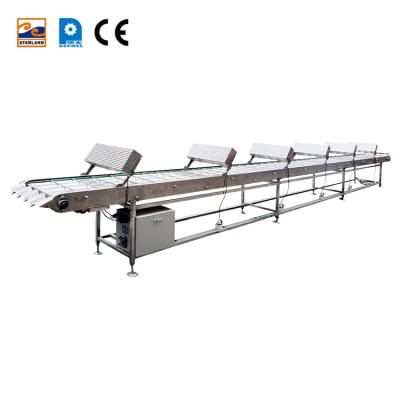 China Accessories For Ice Cream Cone Marshalling Cooling Conveyor With CE for sale