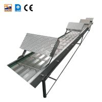 China Stainless Steel Marshalling Cooling Conveyor Accessories for Cone Production Line 220V 380V for sale