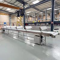 China Industrial Marshalling Cooling Conveyor 220V 380V for Cone Production Line Accessories for sale